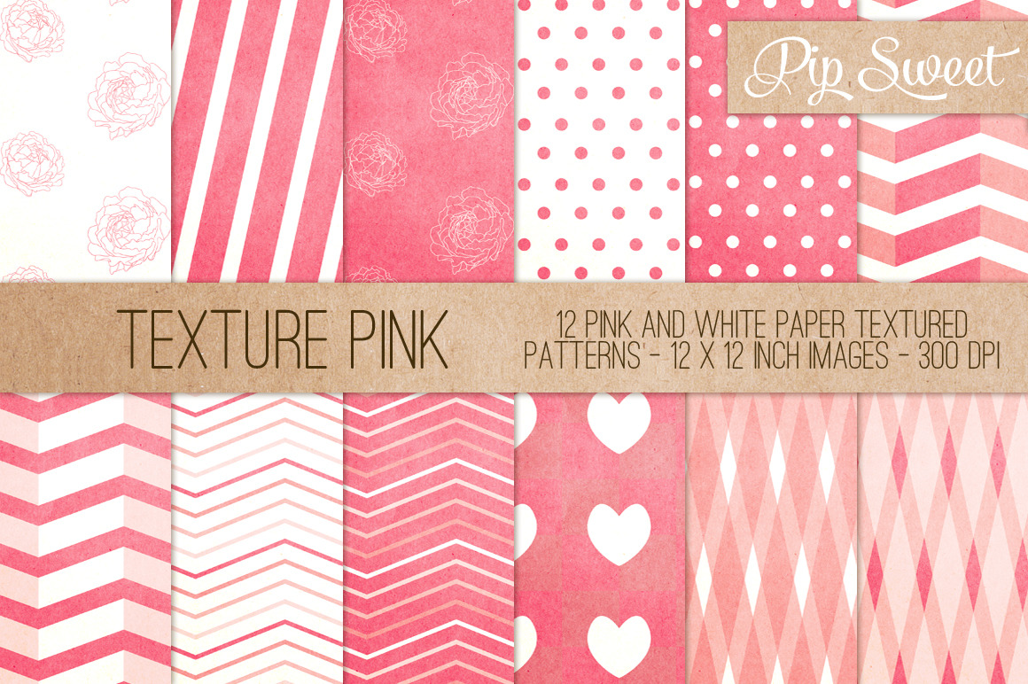 Texture Pink 12 Pattern Set, a Pattern Graphic by Pip Sweet