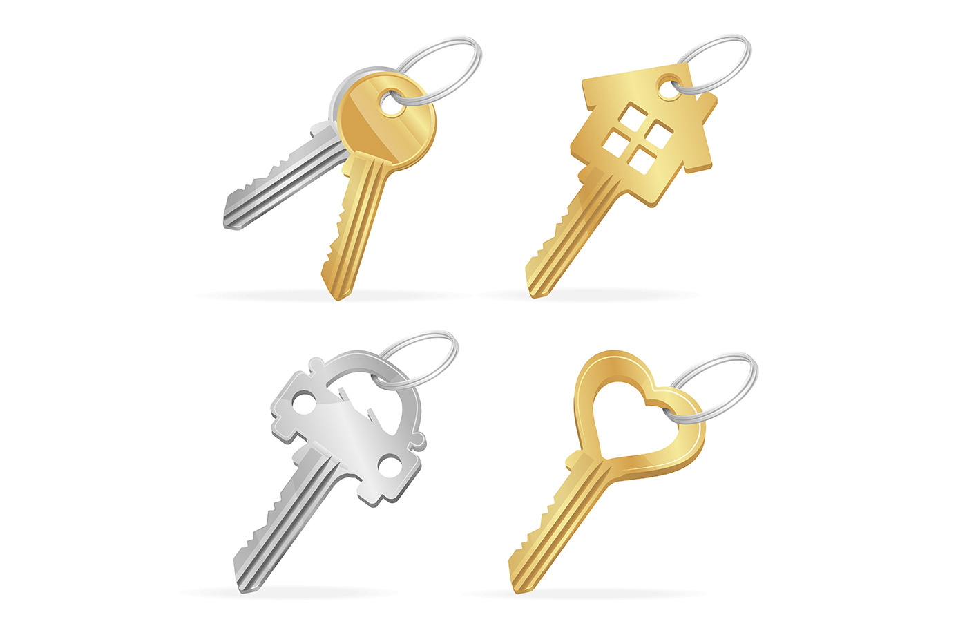 Different Keys Set. Vector, an Object Graphic by More Shop