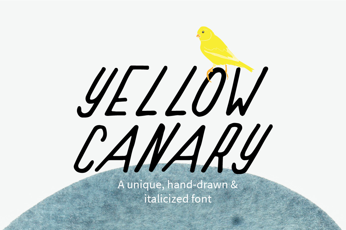 Yellow Canary Font, a Script Font by Hello Brio