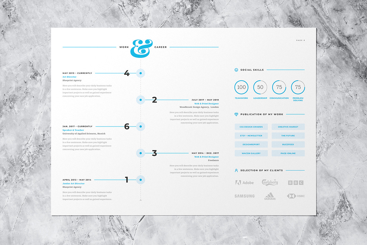 Outstanding Application Template, a Resume Template by Template Temple