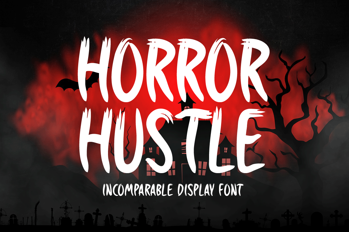 Horror Hustle Typeface, a Script Font by Seemly Fonts | Creative Market