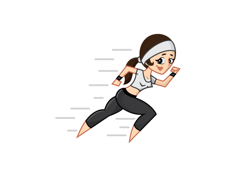 Fast Girl Fitness, an Illustration by Adheedhan
