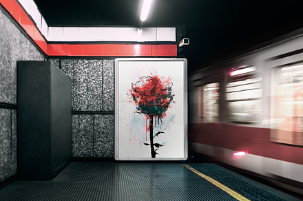 Flyer Poster Mock-up, a Print Template by Giallo