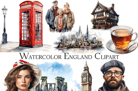 Watercolor British Flag | Graphic Objects ~ Creative Market