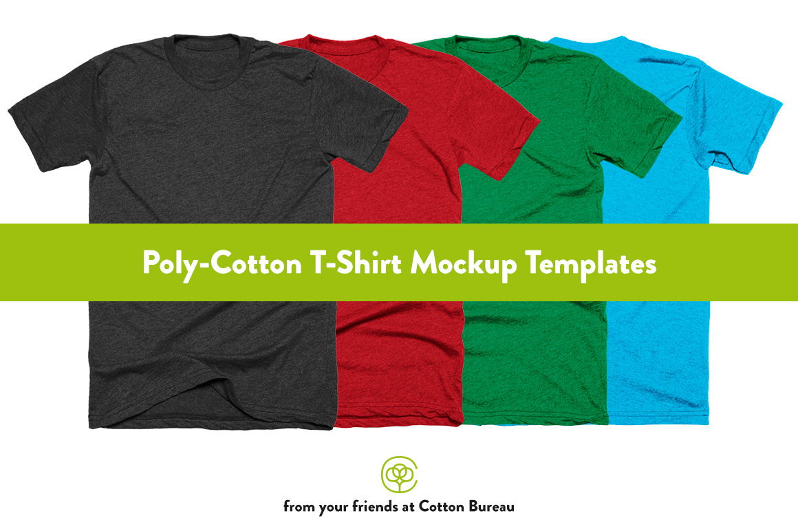 Poly-Cotton T-Shirt Mockups 2.0, a Templates & Theme by Cotton Bureau