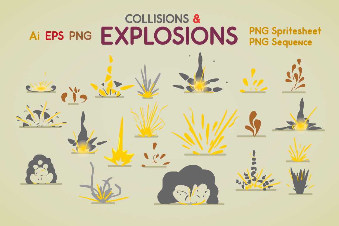 Collisions & Explosions, an Object Graphic by yurakr