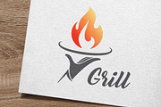 Grill Logo, a Branding & Logo Template by IKarGraphics