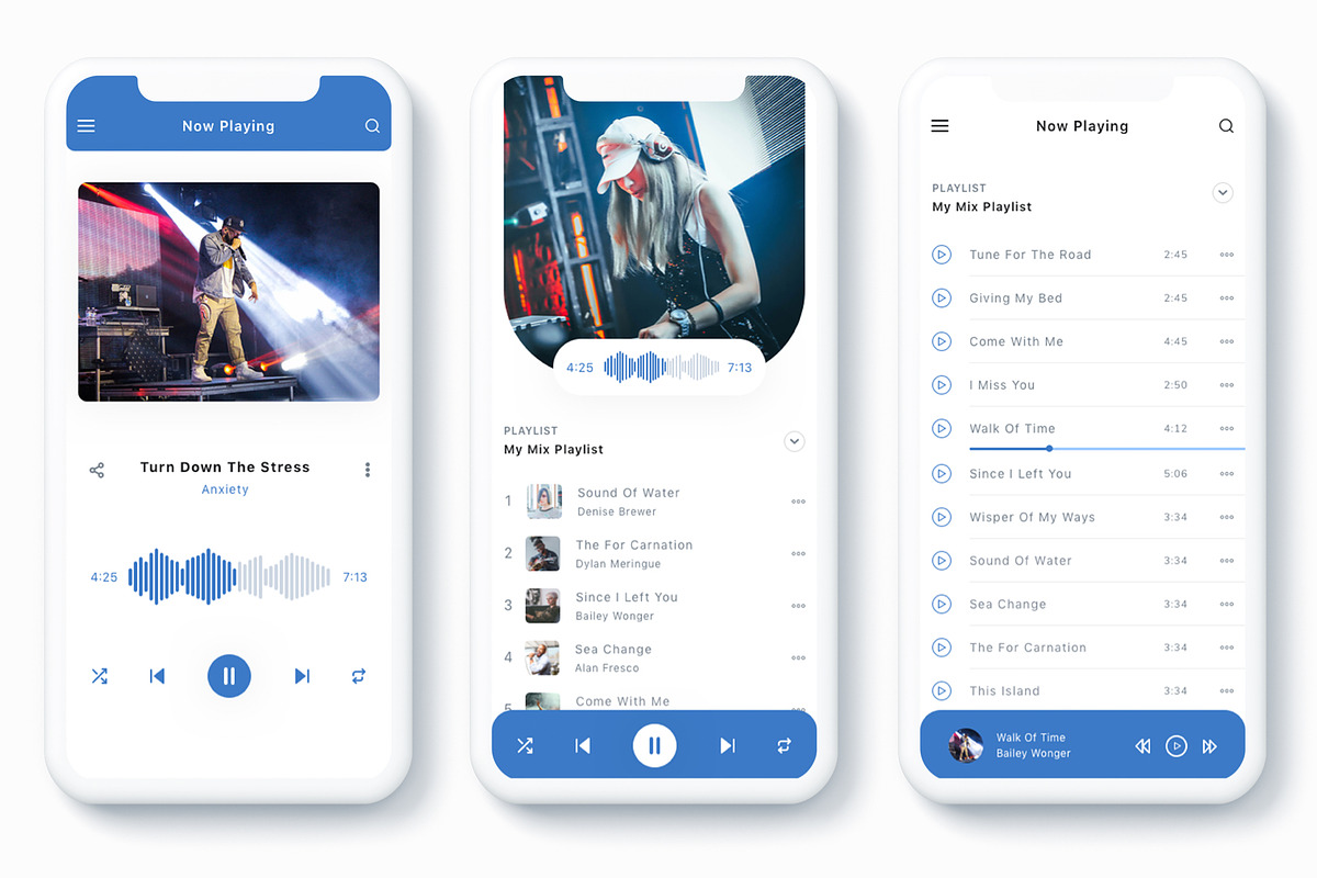Music Player App UI Kit, an App Template by Betush