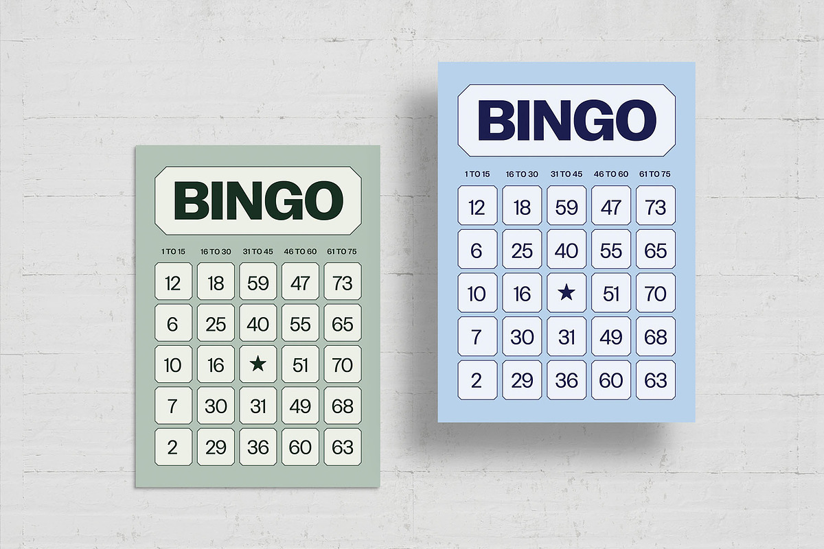 Bingo Cards, a Card Template by BrandPacks