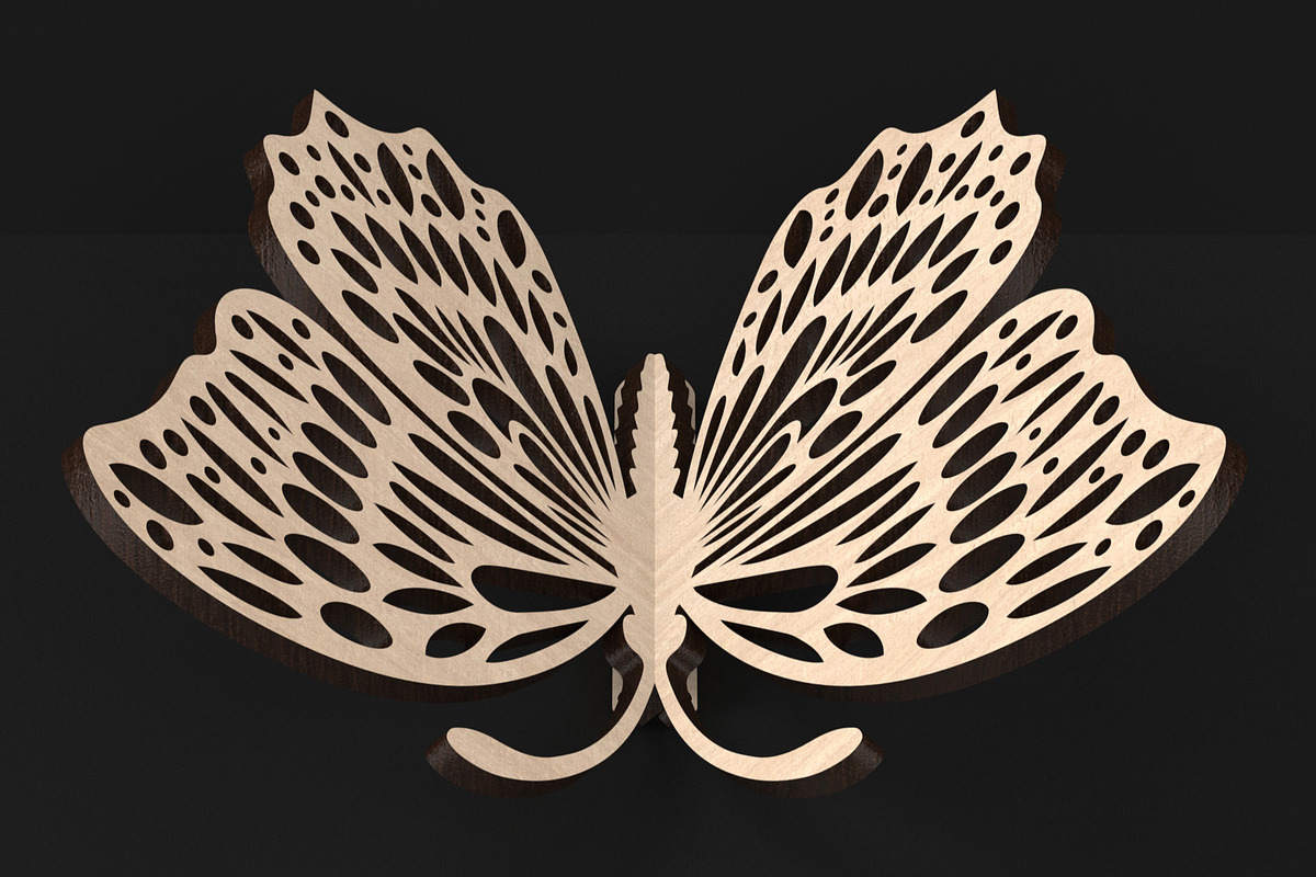 3D Butterfly Laser Cutting Files