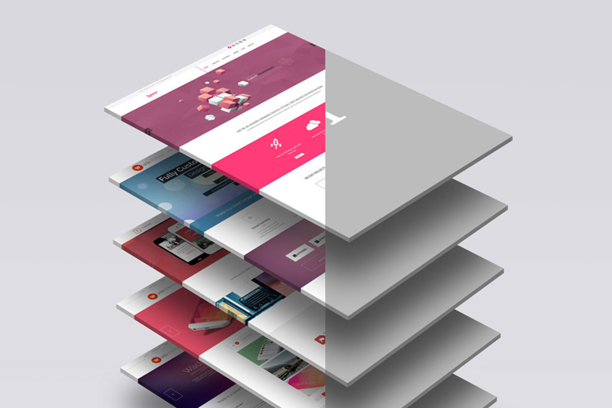 3D Website Mock-Up 1, an iPad Mockup by Graphicsworld125