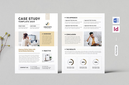 Case Study Flyer Template | Flyer Templates ~ Creative Market