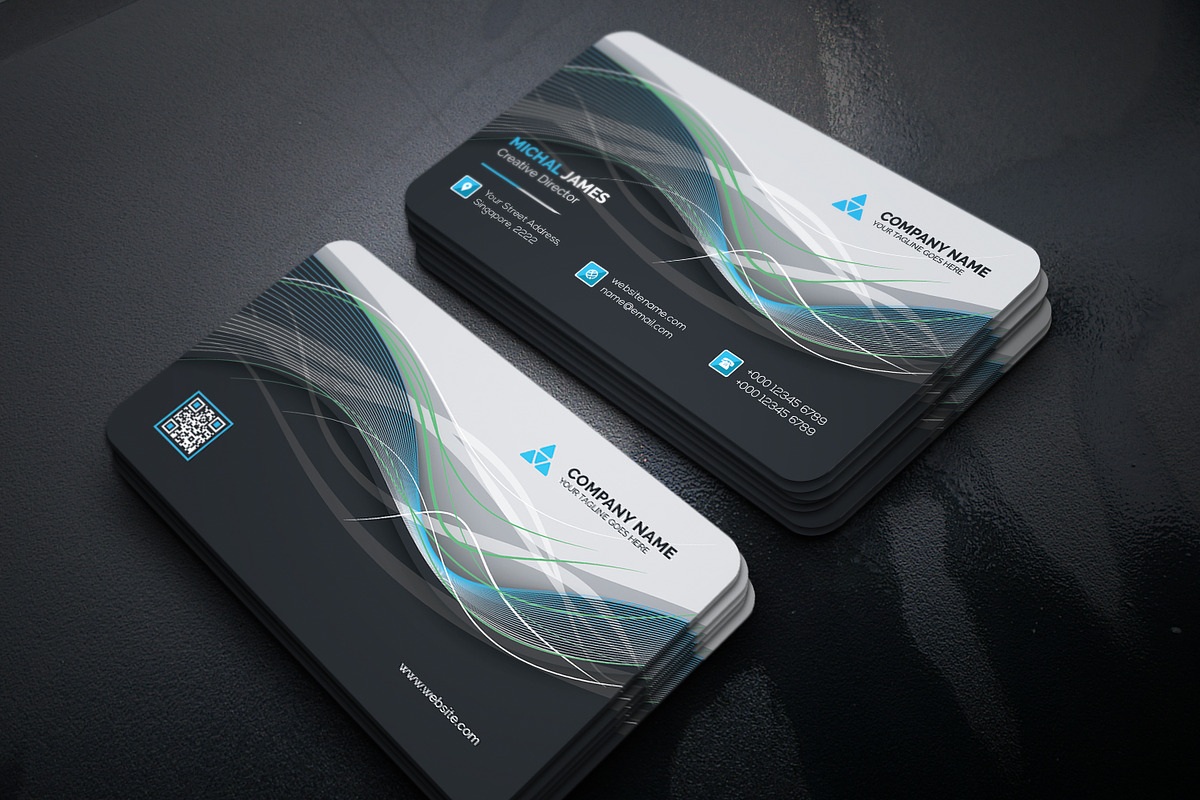 Business Card, a Business Card Template by Curve Design