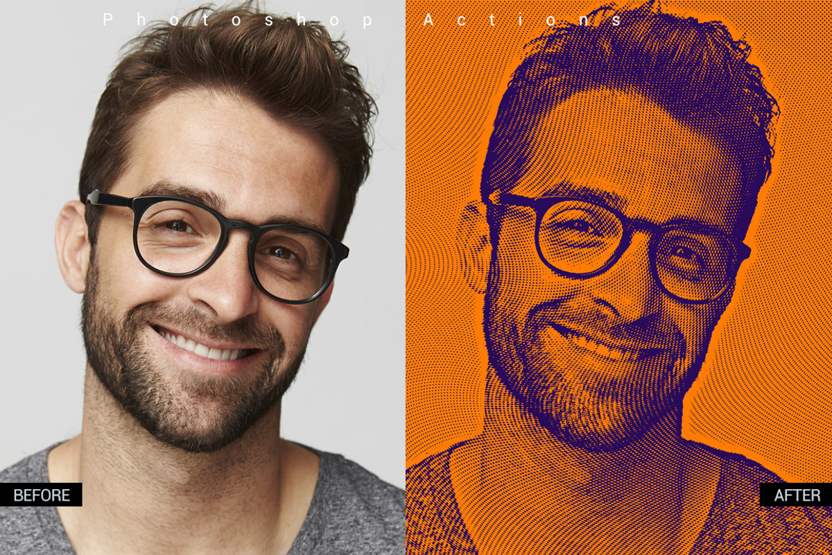 Best Halftone Photoshop Action