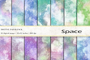 Space Digital Papers, a Texture Graphic by BonaDesigns