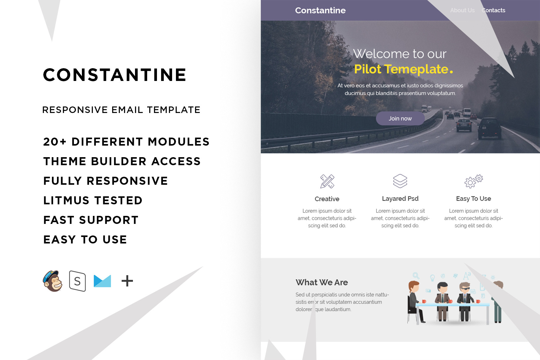 Constantine – Email template, an Email Template by ThemesCode
