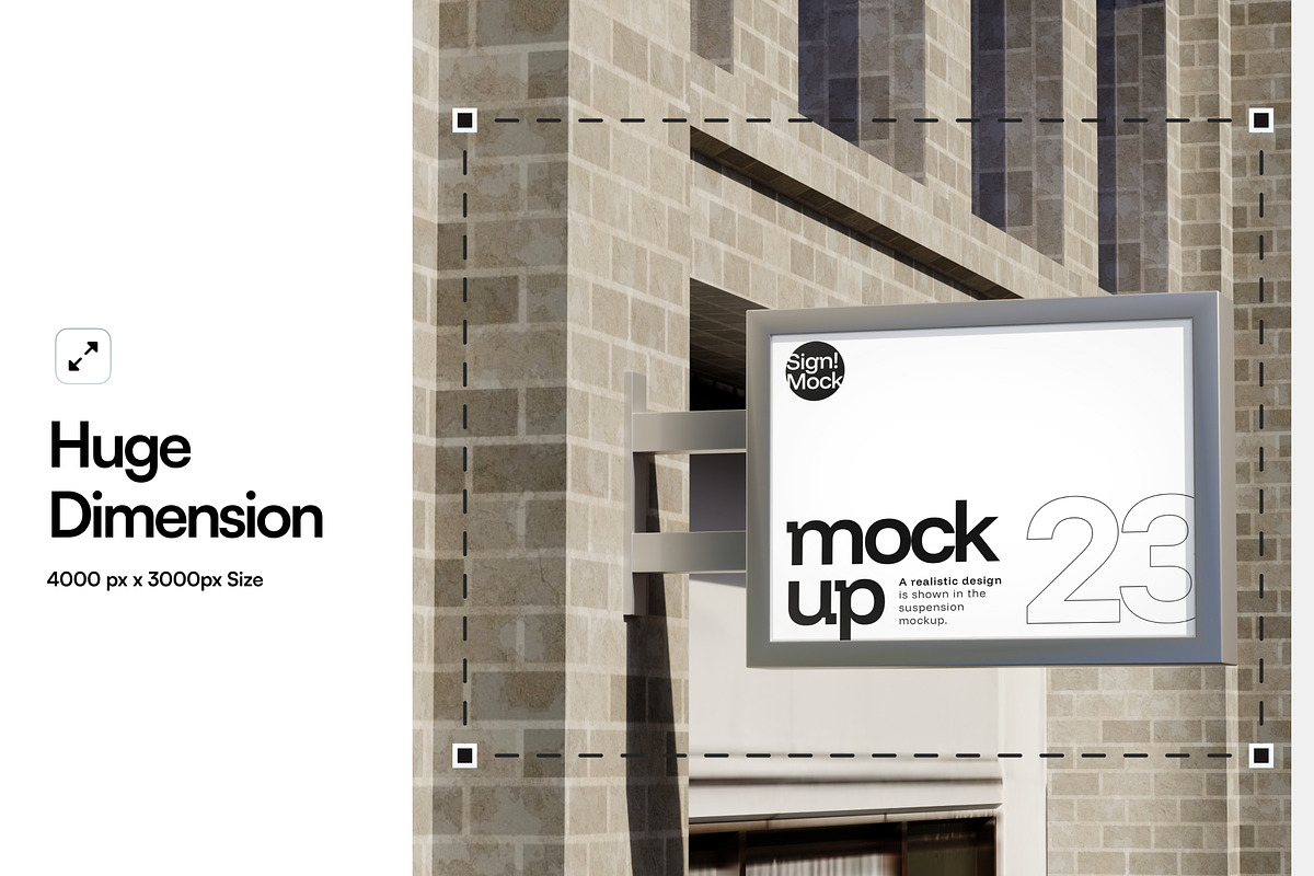 Store Signboard Mockup, an Advertising Mockup by SLAB! Design