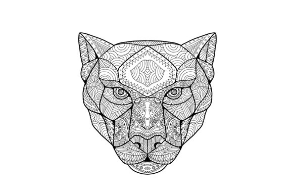 Black Panther Zentagle, an Animal Illustration by patrimonio