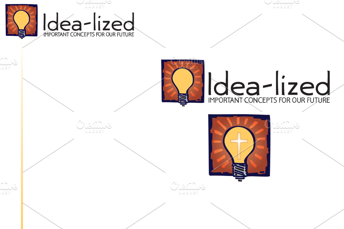 Idea-lized logo & font package, a Sans Serif Font by Radiqx Press