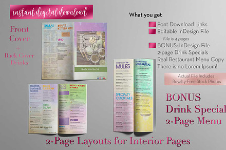 Price List A | InDesign Template | Brochure Templates ~ Creative Market