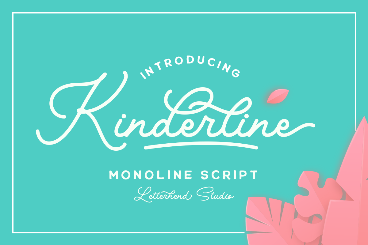Kinderline - Joy & Playful Script, a Script Font by Letterhend Studio