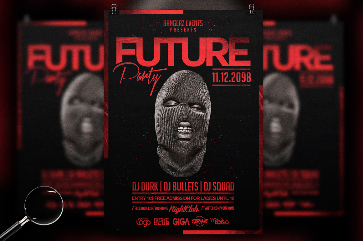 Future Party | Urban Flyer Template, a Flyer Template by GIGA-TEMPLATE