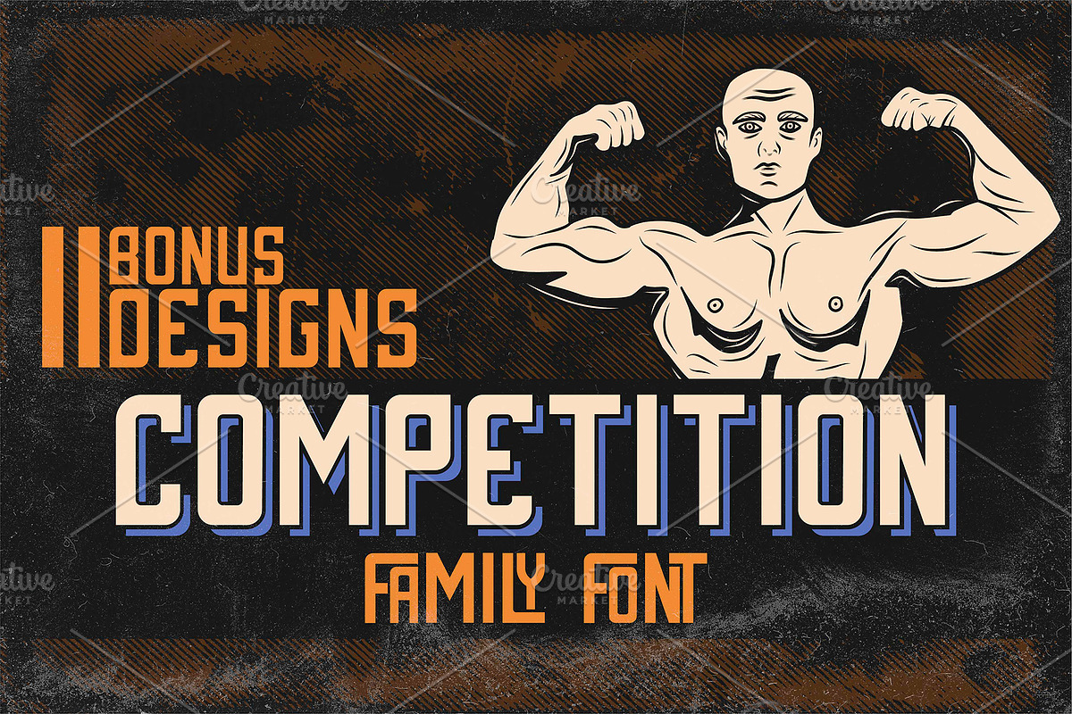 Competition font, a Symbol Font by Heather_insane