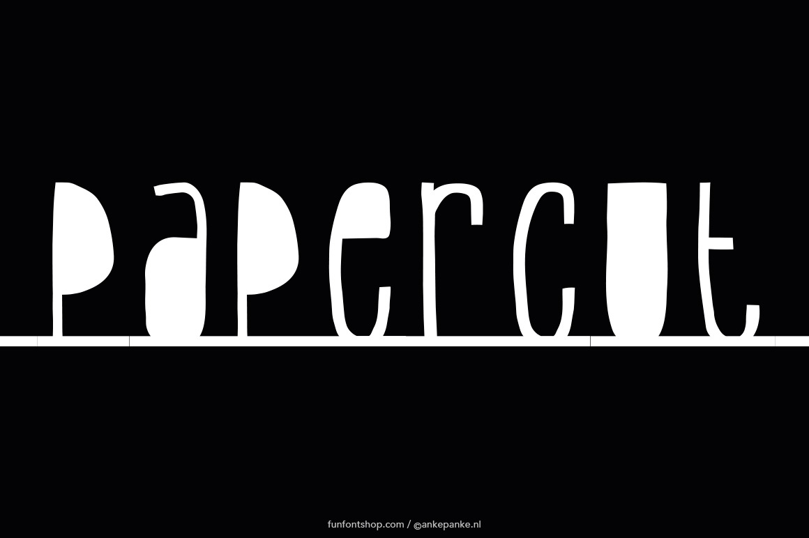 Papercut handmade Font, a Font by Fun Font Shop