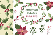 Christmas foliage clipart | Graphics ~ Creative Market