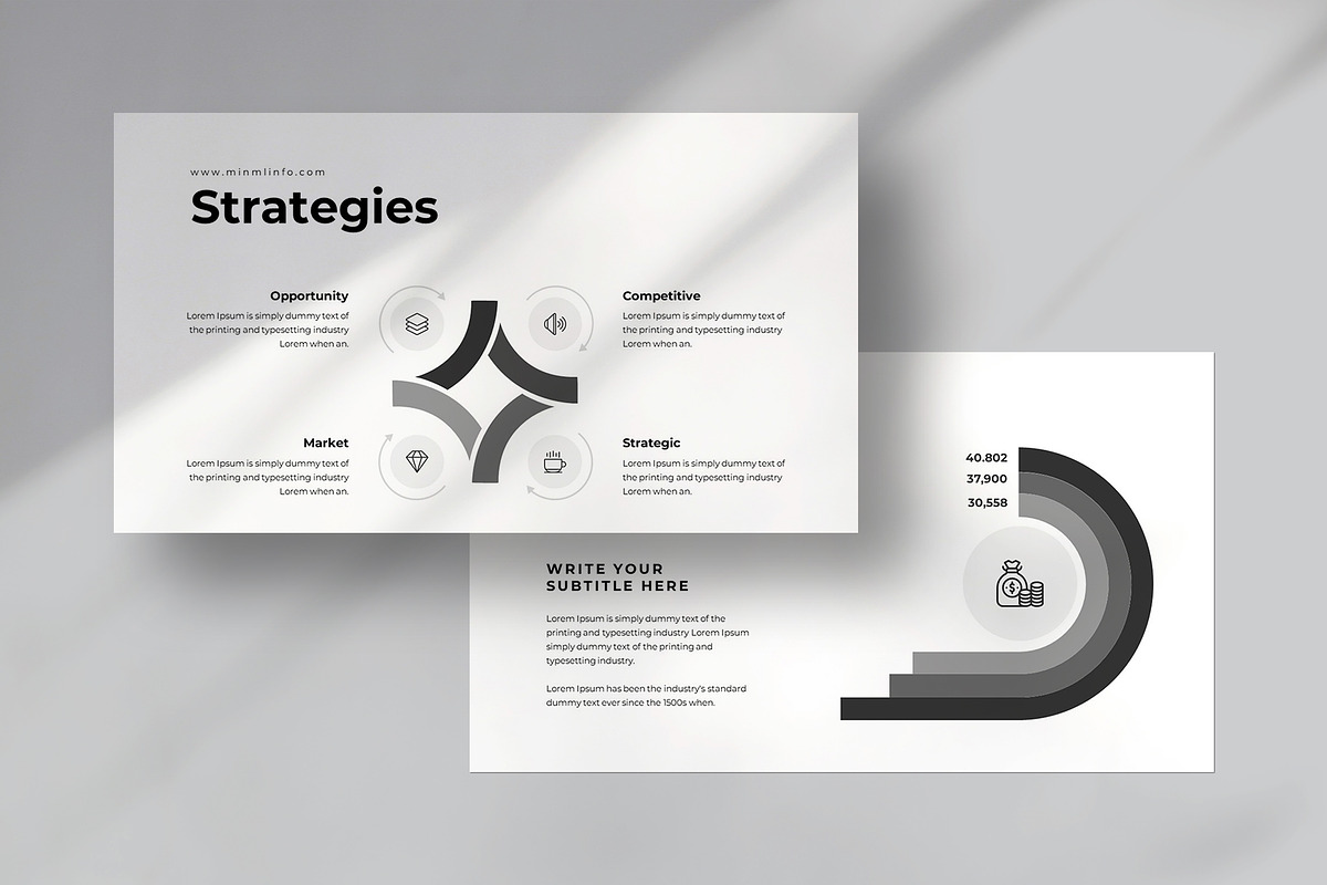 Simple Presentation Template, a Presentation Template by CreativeSlides ...