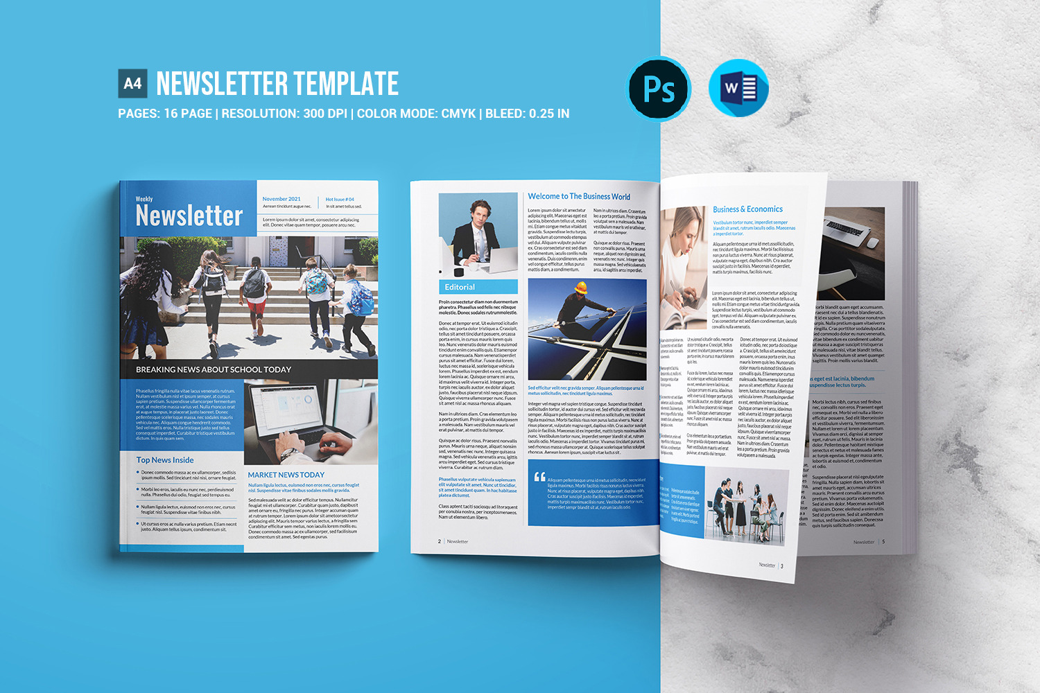 Newsletter Template V07, a Brochure Template by retrographix