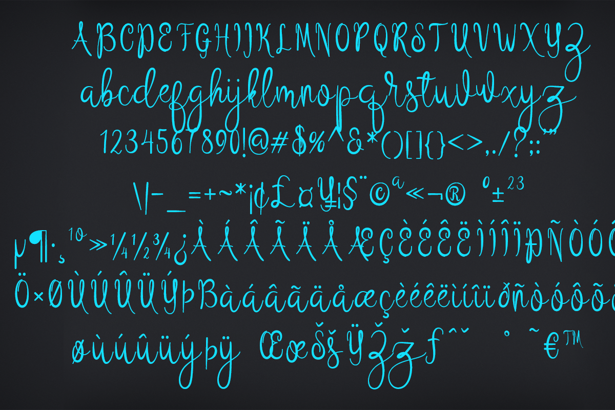 20 Script Fonts, a Script Font by 128bit Technologies