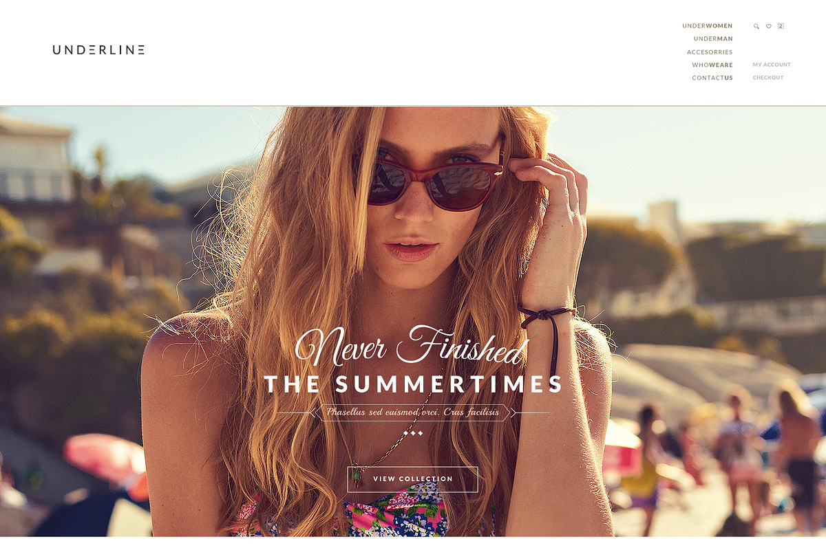 Unique Underline PSD Template, a Websites & App Template by Renovatio ...