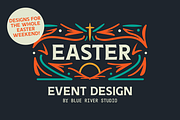Custom Easter Church Event Design, a Seasonal Illustration by Blue ...