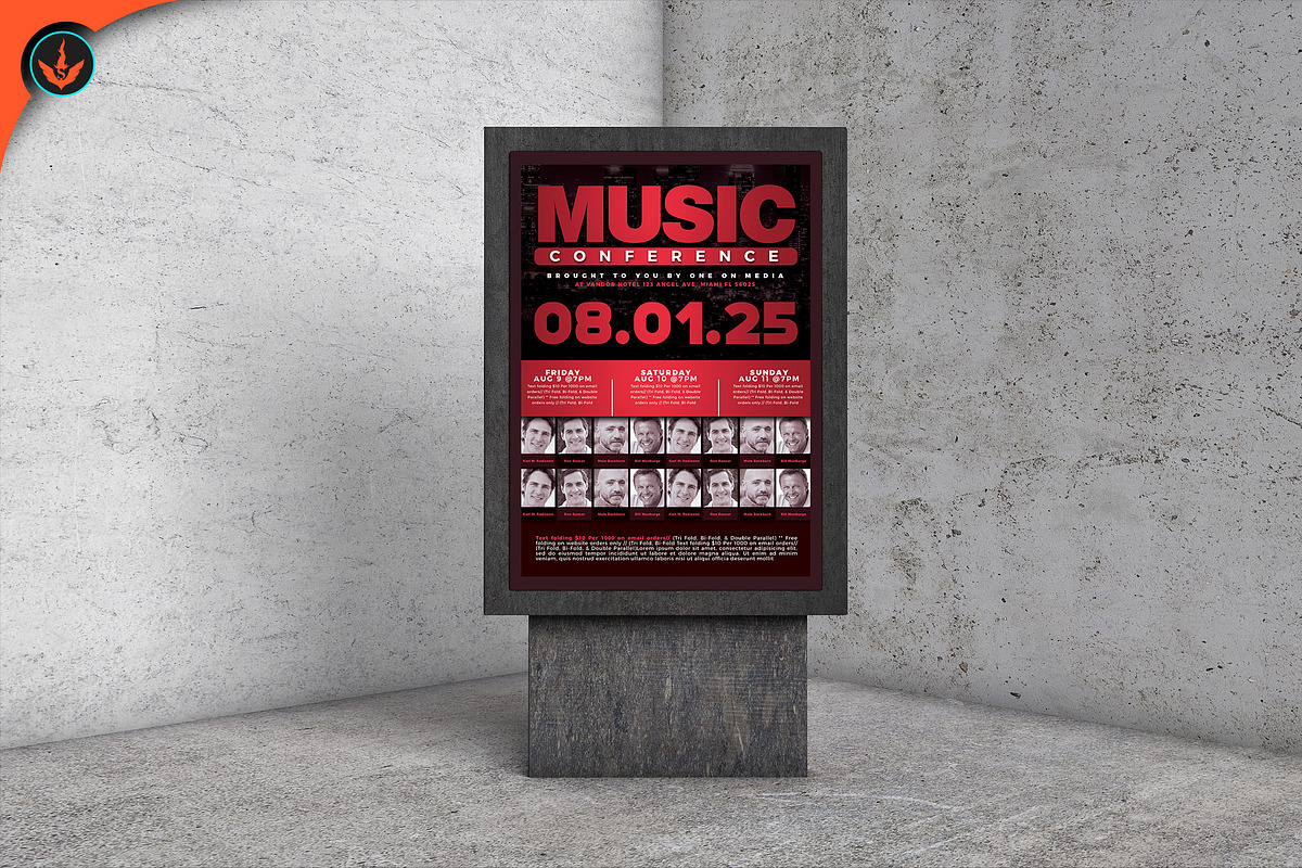 Music Conference Flyer Template, a Flyer Template by SeraphimChris