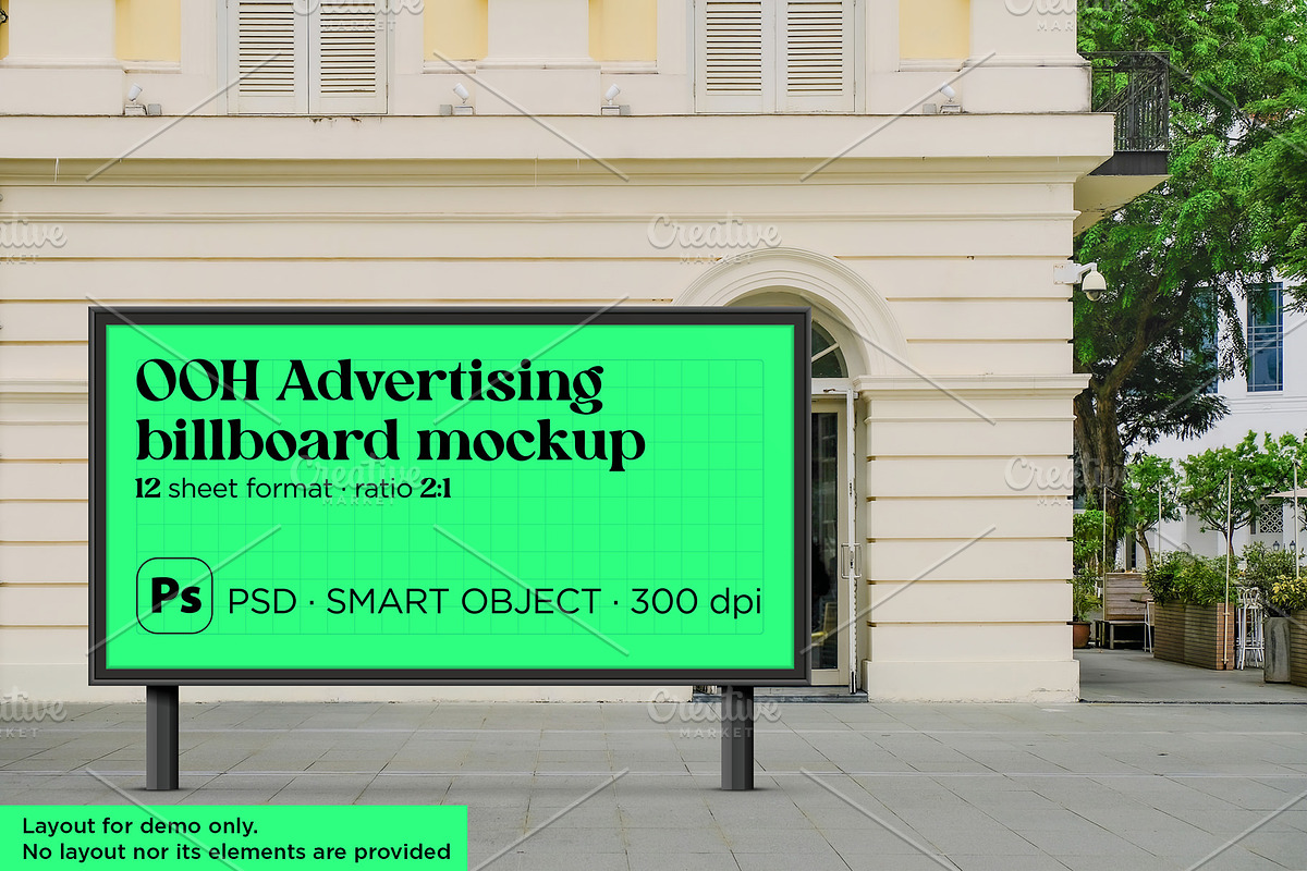 OOH Museum Poster Advertising Mockup