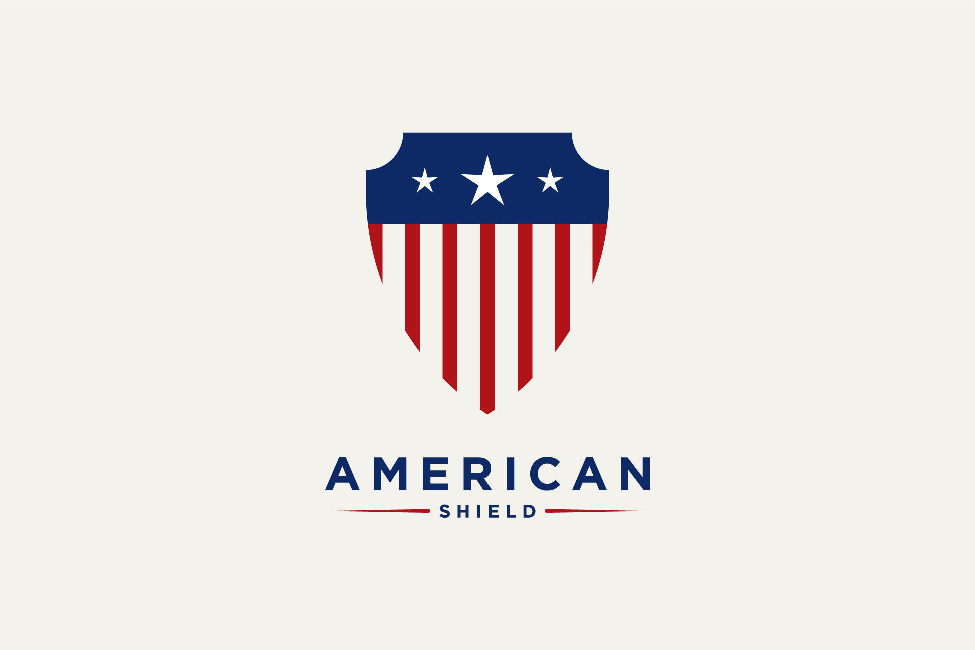 american emblem minimalist badge logo