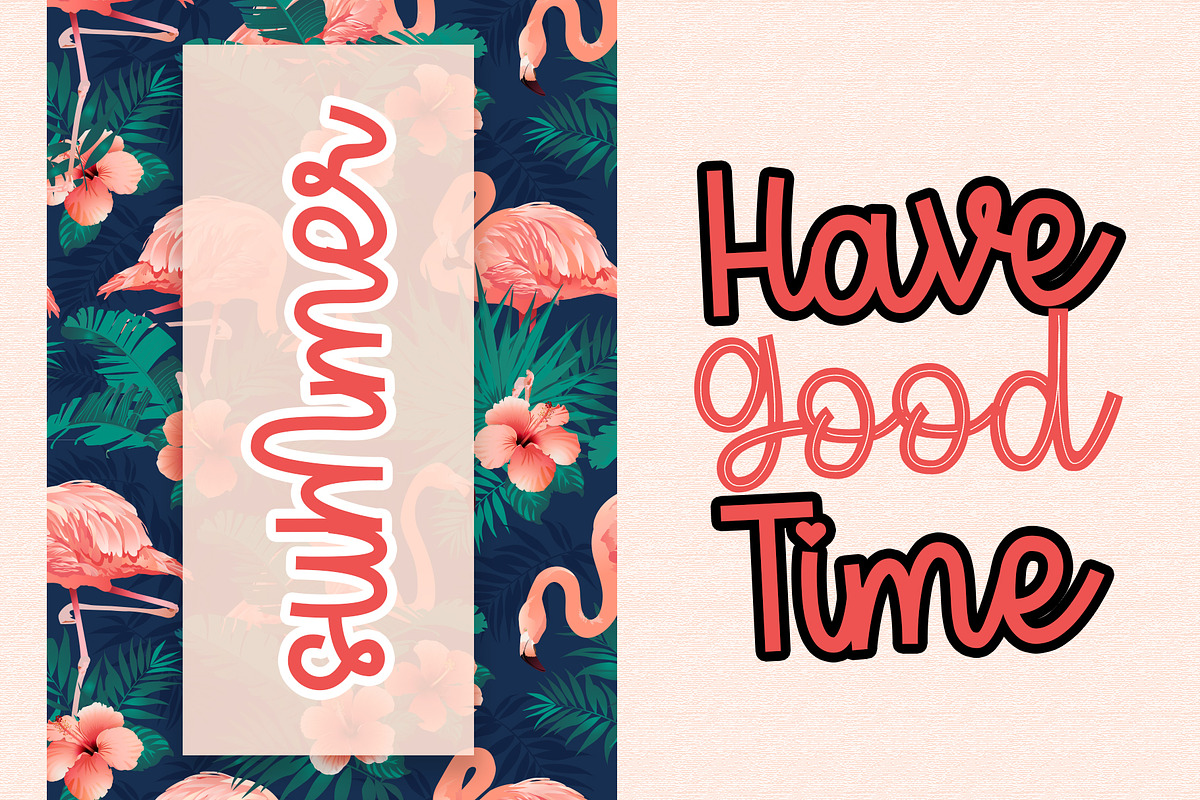 Aloha March, a Script Font by Dm Studio