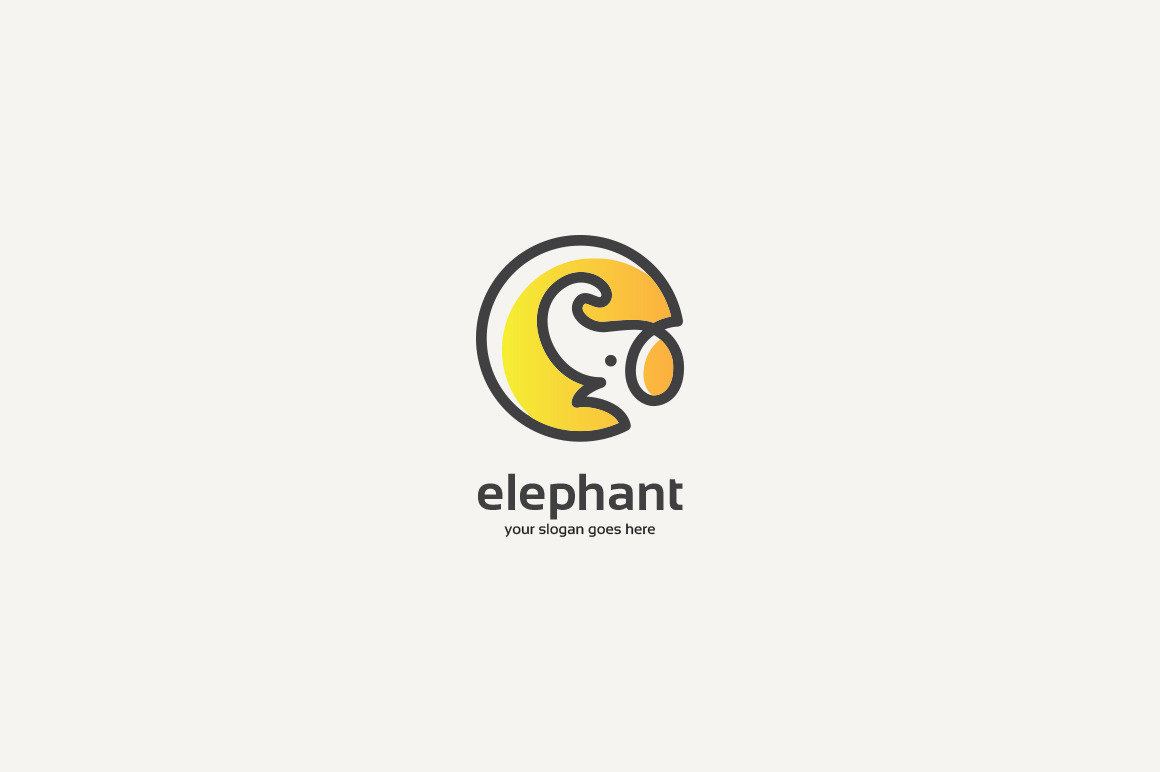 Elephant Logo, a Branding & Logo Template by CAIRON CREATIVESTUDIO