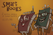 Smart Books, an Education Illustration by IvanNikulin | Creative Market