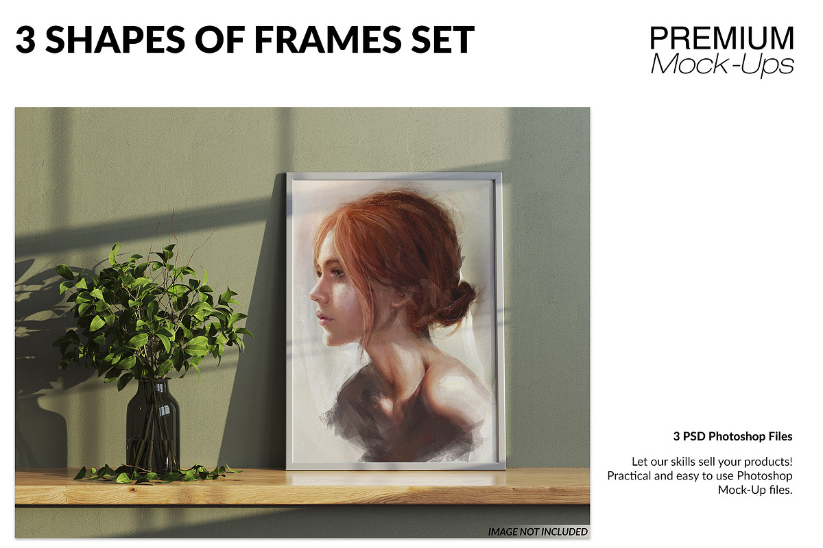 3 Shapes of Frame Mockups, a Product Mockup by mock-ups