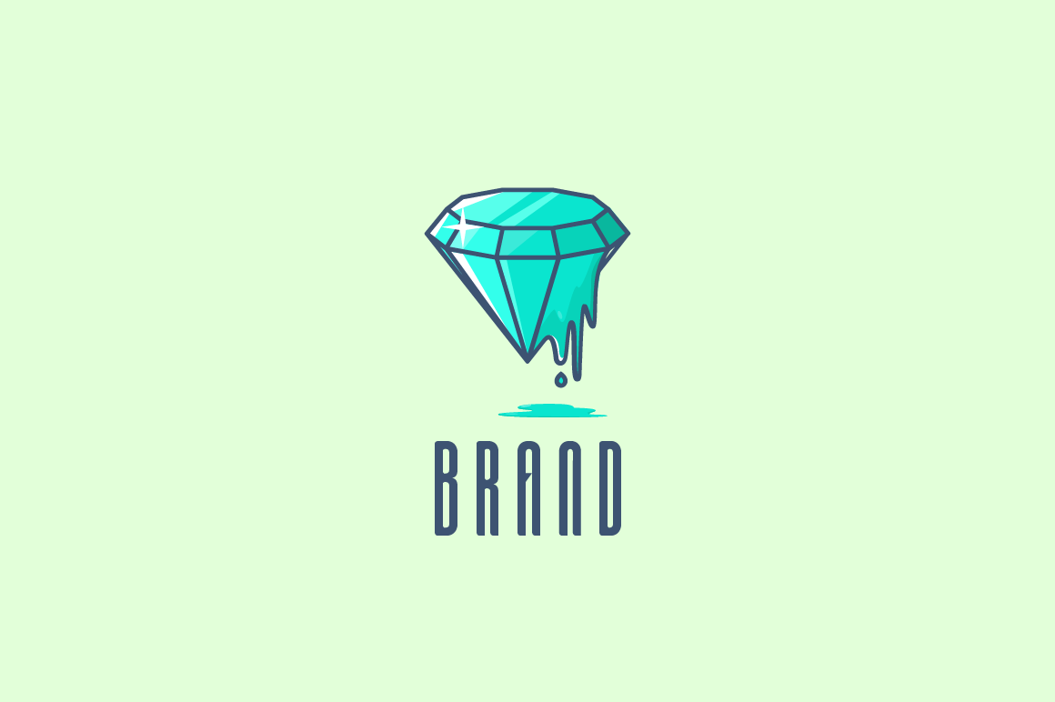 Liquid Diamond Logo, a Branding & Logo Template by LogoFarm