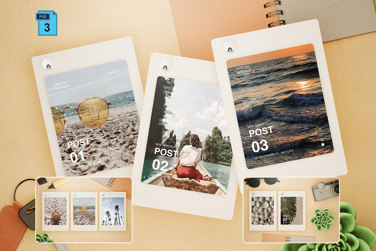 Instagram Post Mockup, a Product Mockup by Momogi