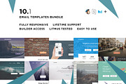 10 Email templates bundle I, an Email Template by ThemesCode