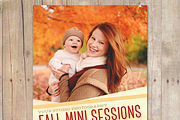 Fall Mini Session Template | Flyer Templates ~ Creative Market