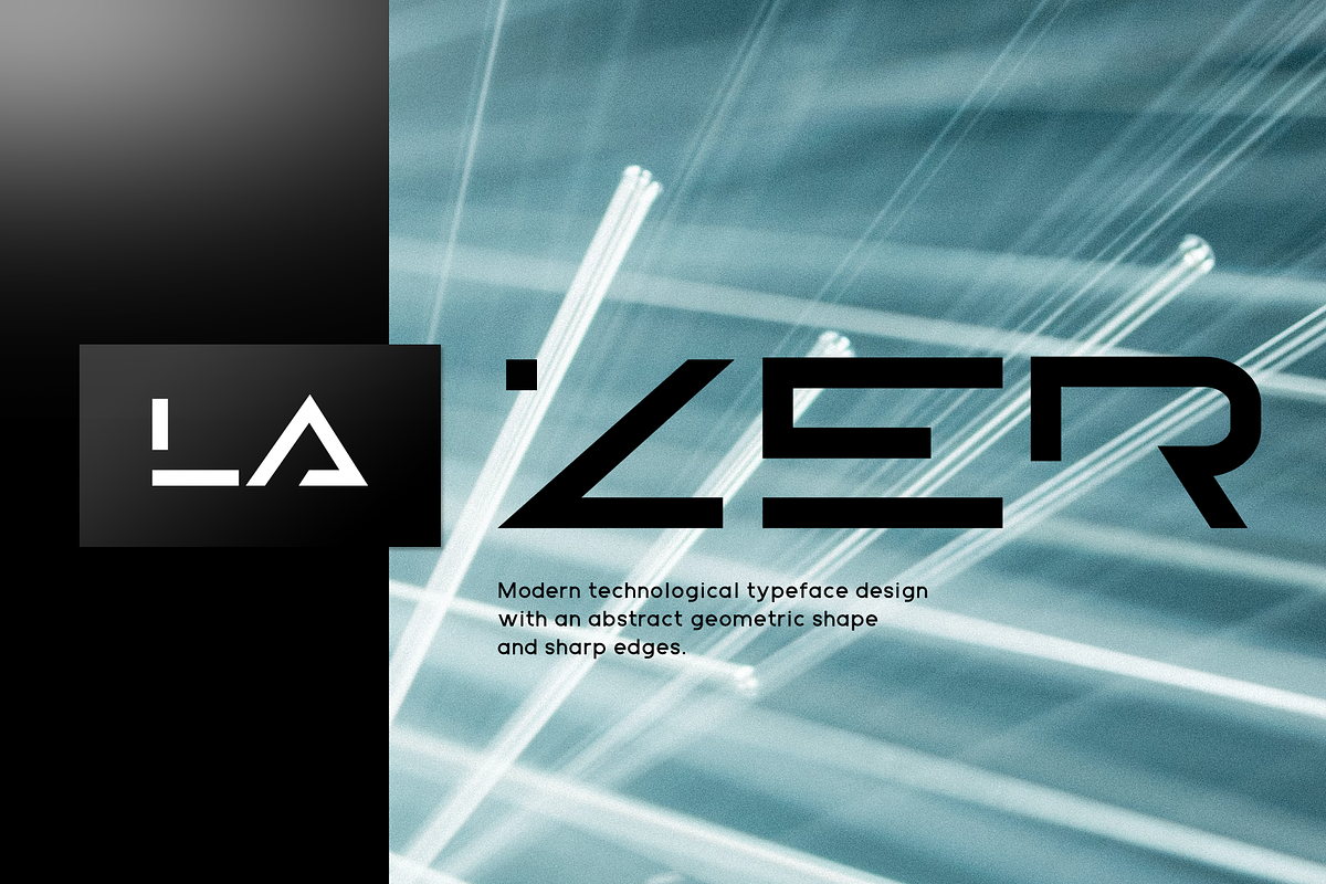 Lazer, A modern futuristic scifi font | Creative Market