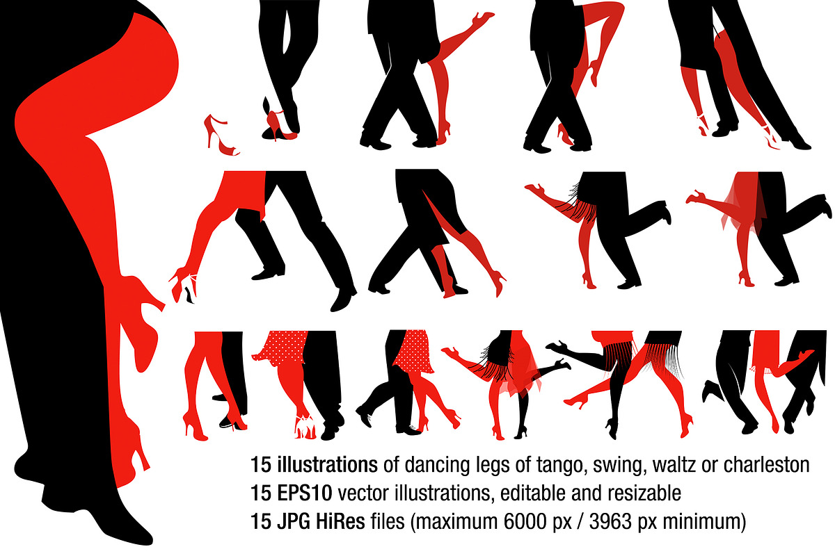 Dancers Legs!, a Decorative Illustration by La Inspiratriz