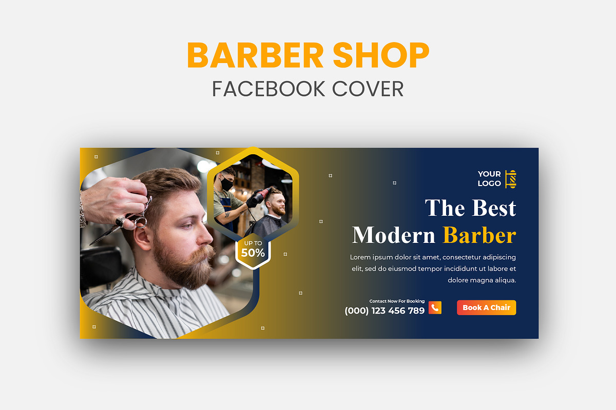 Barber Shop Facebook Cover