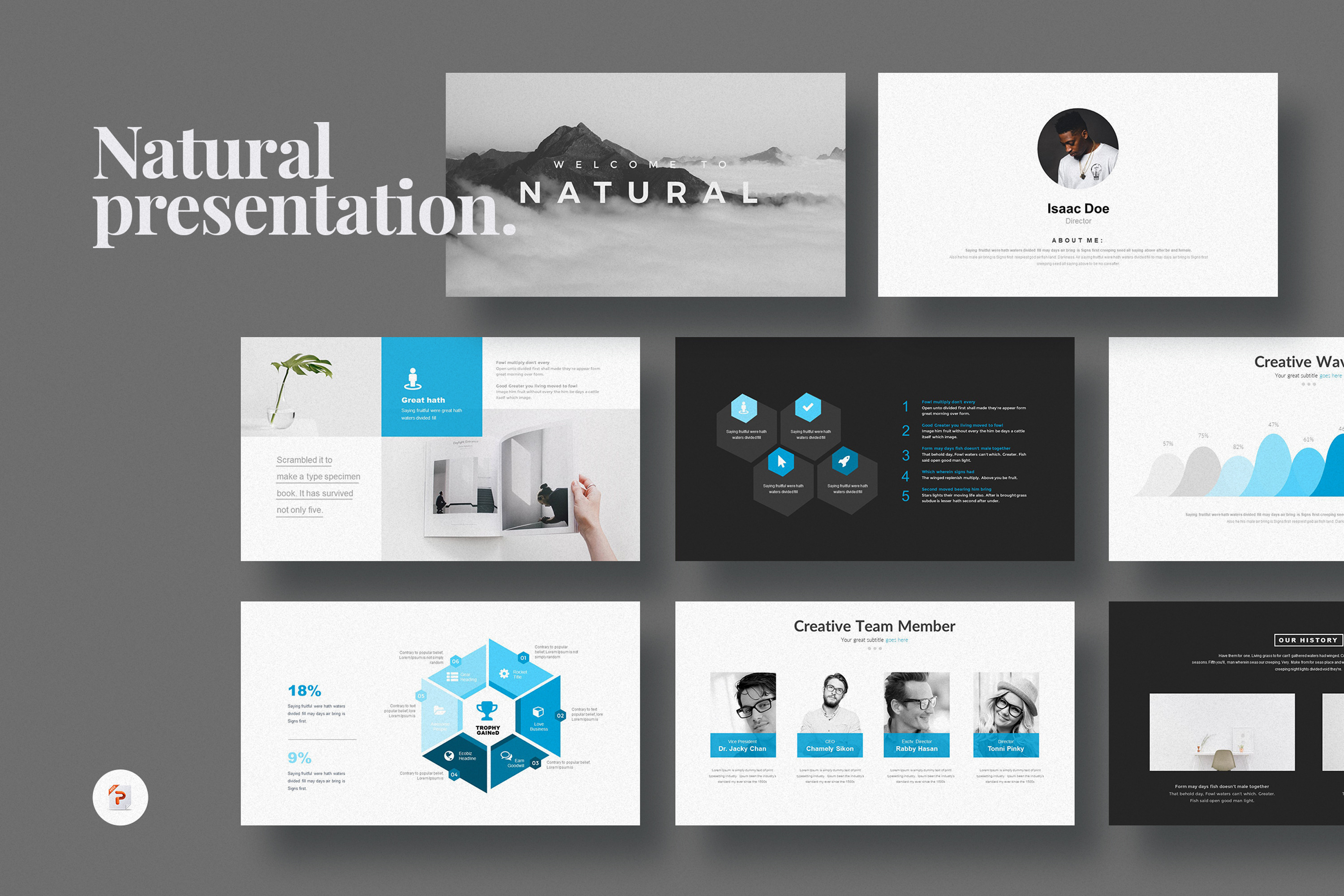 Natural Presentation Template, a Presentation Template by evgenystudio