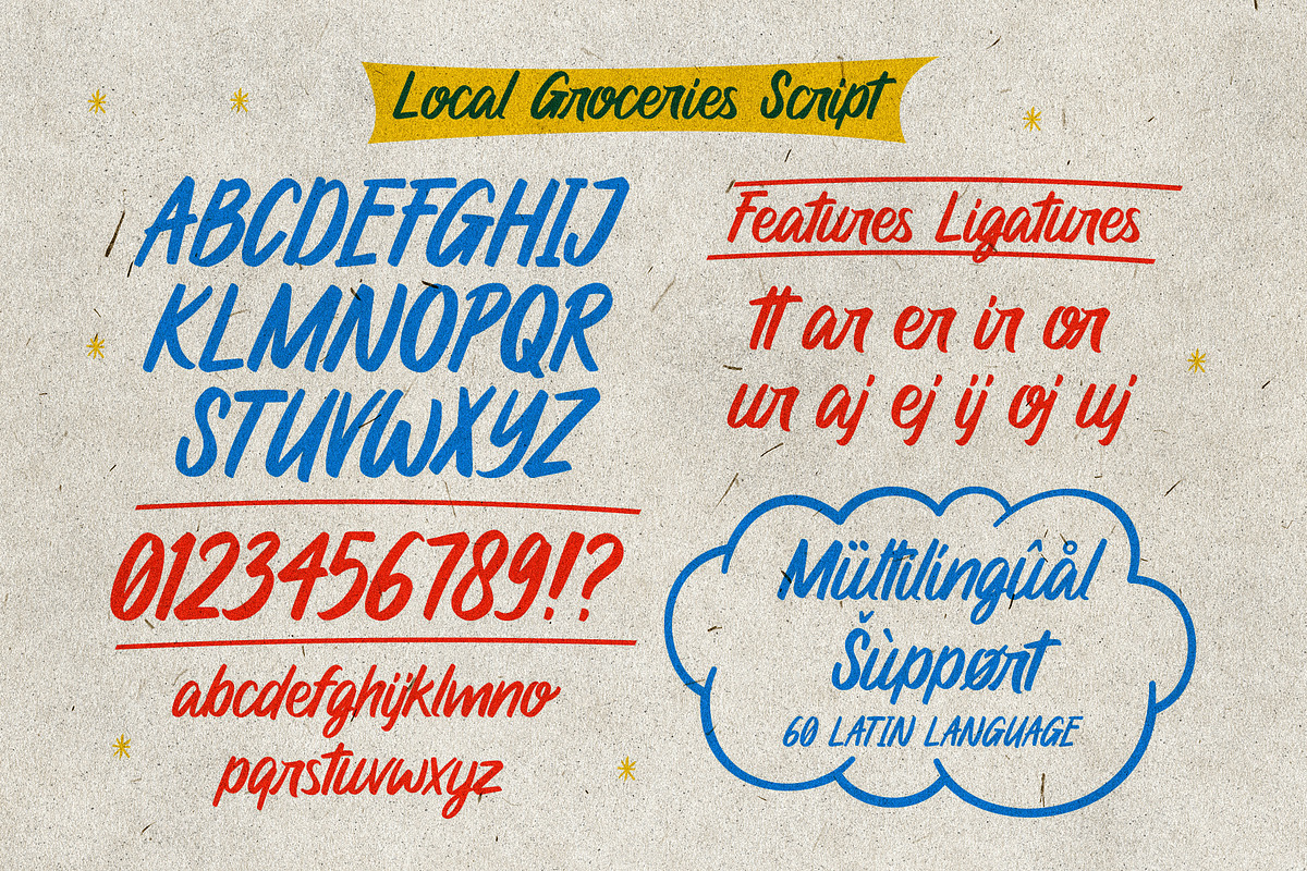 Local Groceries - Vintage Sign Duo, a Script Font by Invasi Studio